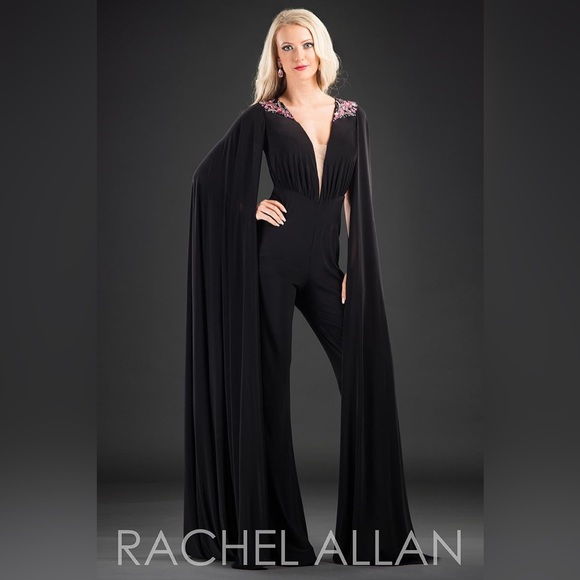 Rachel Allan | Pants & Jumpsuits | Rachel Allan Pageant Black Jumpsuit ...
